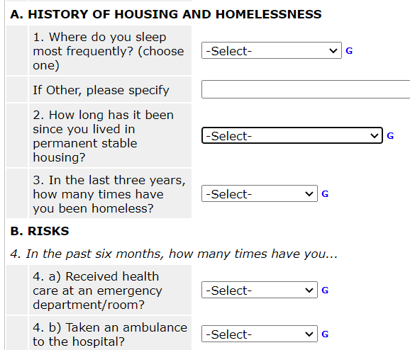 Recording VI-SPDAT Assessments – HMIS@NCCEH ZenGuide