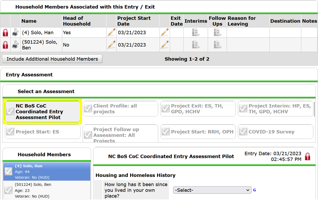 NC BoS CoC CE Assessment Pilot Data Entry Guide – HMIS@NCCEH ZenGuide