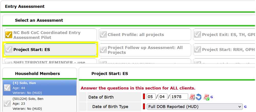 NC BoS CoC CE Assessment Pilot Data Entry Guide – HMIS@NCCEH ZenGuide
