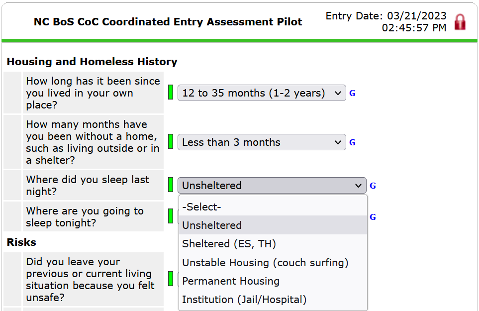NC BoS CoC CE Assessment Pilot Data Entry Guide – HMIS@NCCEH ZenGuide
