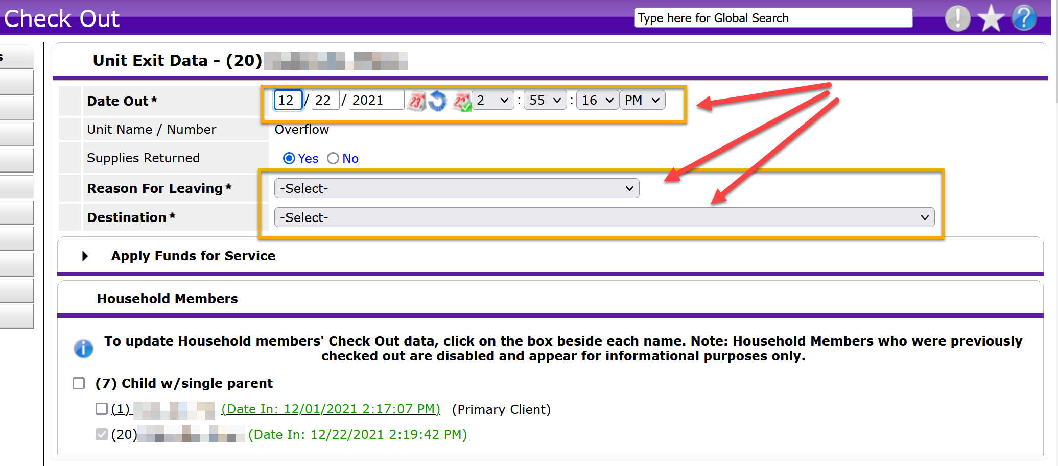 ShelterPoint: Exiting &/or Removing Household Members – HMIS@NCCEH ZenGuide