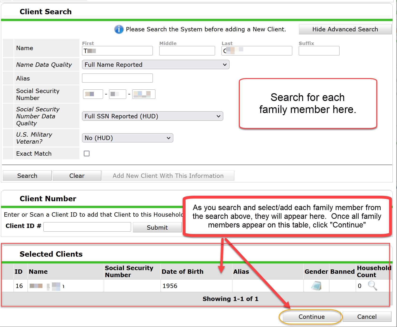 Managing Existing Households – HMIS@NCCEH ZenGuide