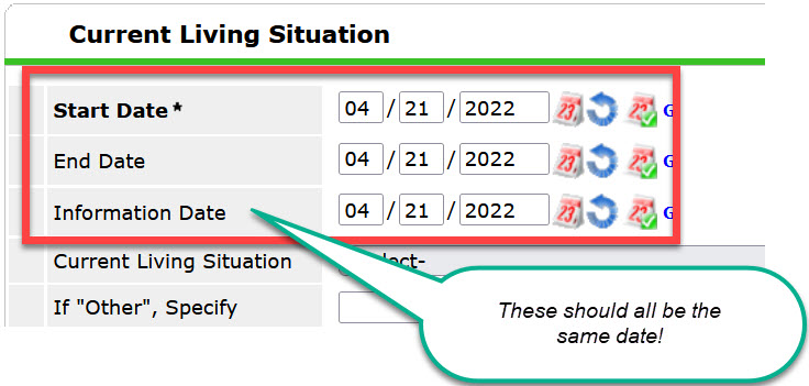 Recording Current Living Situations – HMIS@NCCEH ZenGuide