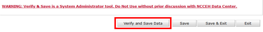 Verify and Save Data FAQ – HMIS@NCCEH ZenGuide